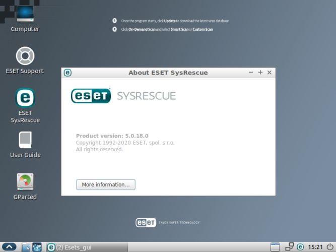 ESET SysRescue Live 救援磁盘和防病毒WinPE Rescue Disk v1.0.22.0-永恒心锁-分享互联网