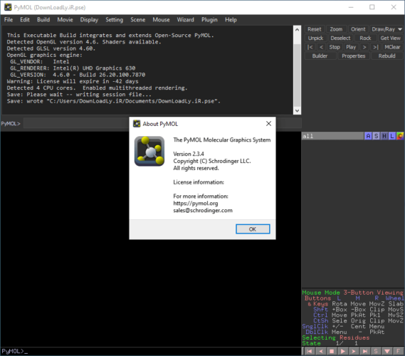 分子可视化系统 schrodinger PyMOL win/linux/macos v3.1.1特别版-永恒心锁-分享互联网